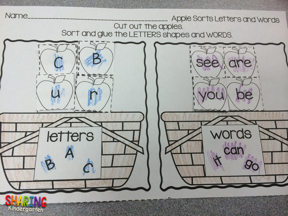 Apple-Themed Learning Activities - Sharing Kindergarten