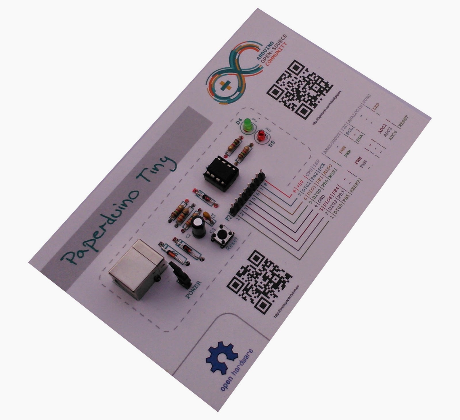 OK1CDJ's Blog: Paperduino Tiny