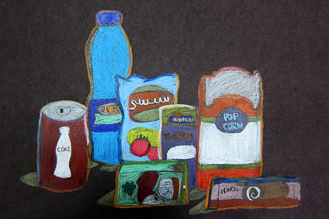 Mr. Bob's Middle & High School Art Room: Junk Food Still Life High School