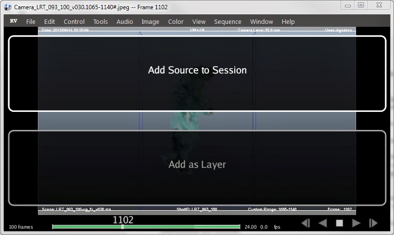 Tidy Vfx: RV Player - Comparing Images