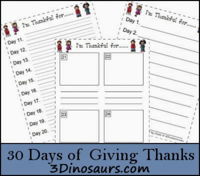 Thanksgiving Printables for Learning and Gratitude - The OT Toolbox