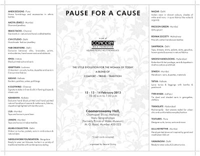 and another: "Pause for a Cause"