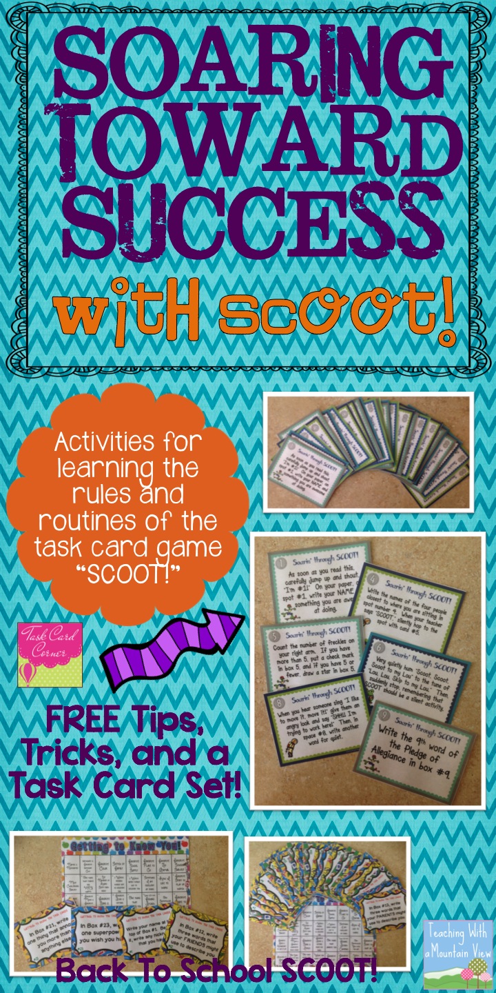 Task Card Corner: Getting Started With Task Cards: Play SCOOT!