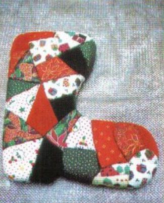 Bota Navideña en Patchwork ~ Solountip.com