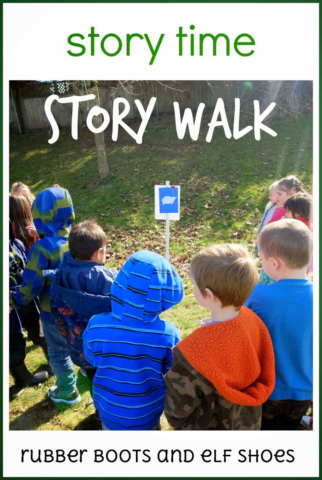 Story Time Storywalk Outside Rubber Boots And Elf Shoes story-time-storywalk-outside-rubber-boots-and-elf-shoes