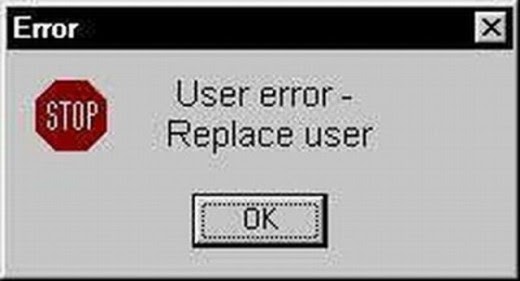 According to e...: User Error According to e...: User Error