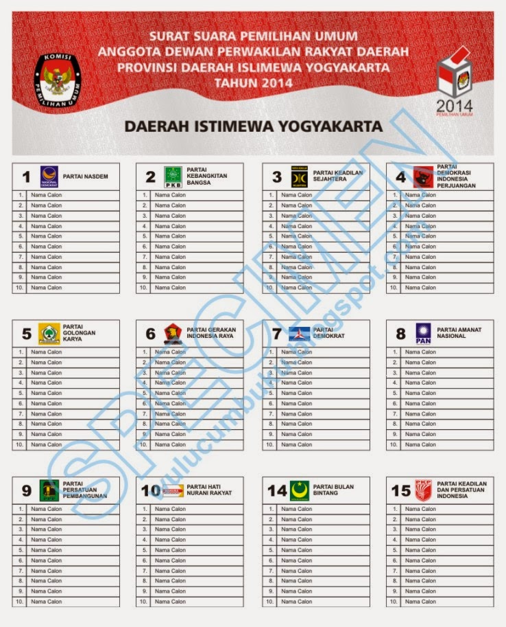 DOWNLOAD DRAF SURAT SUARA DPRD PROVINSI PEMILU 2014 WARNA BIRU - VERSI ... DOWNLOAD DRAF SURAT SUARA DPRD PROVINSI PEMILU 2014 WARNA BIRU - VERSI ...