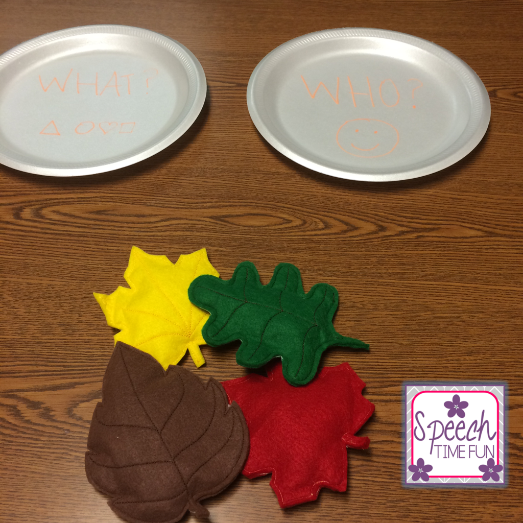 Fall Leaves DIY Therapy Idea! - Speech Time Fun: Speech and Language ...