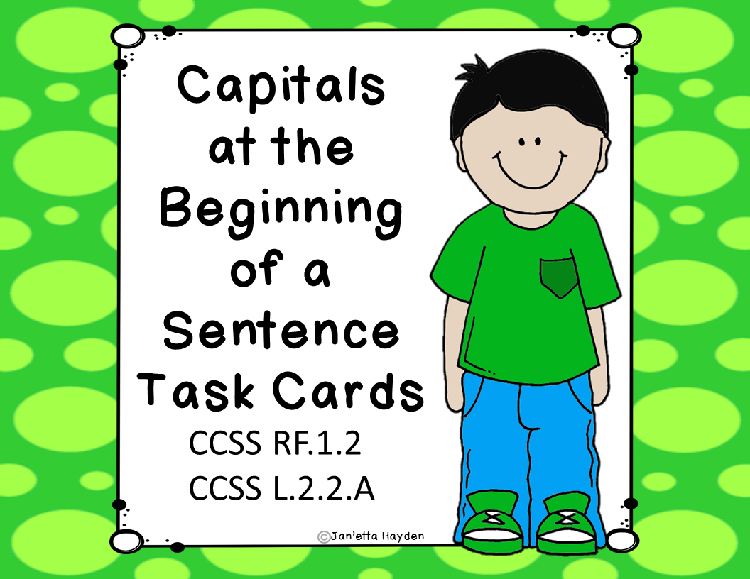 The Best of Teacher Entrepreneurs: Language Arts - Capitals Task Cards