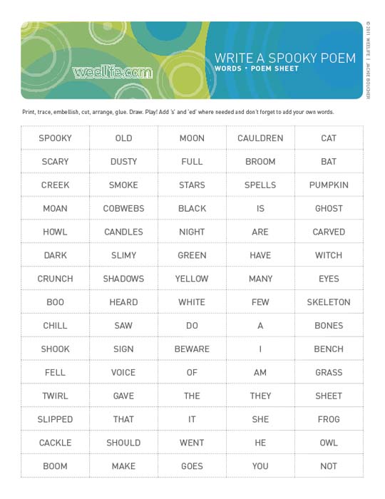 weelife: Write-A-Spooky-Poem