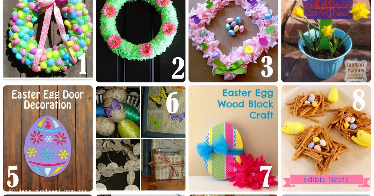 Pieces by Polly: 12 Easter and Spring Craft Ideas - Weekly Block Party ...