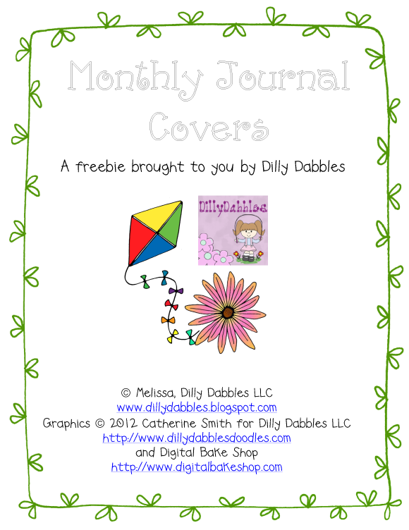 Free Journal Covers or Dividers - Classroom Freebies