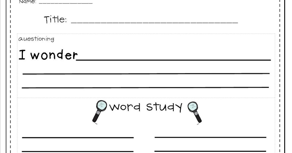 Guided Reading - All in One Sheet - Teacher by the Beach