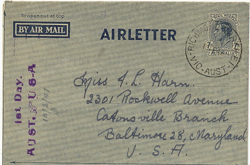 Aerogrammes Airletters Philatelic Archeology Australia Start Of aerogrammes-airletters-philatelic-archeology-australia-start-of