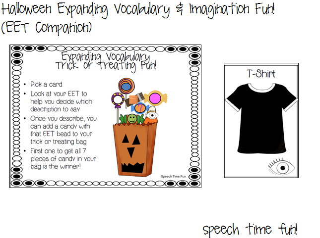 Halloween Expanding Vocabulary & Imagination Fun! (EET Companion ...