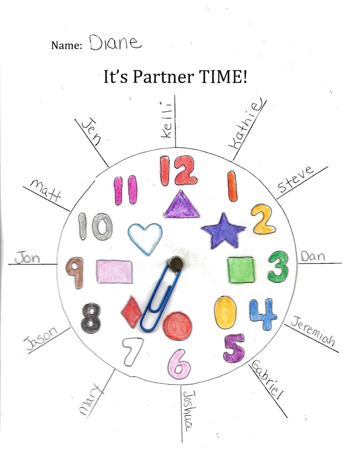 It's Partner Time! - Classroom Freebies
