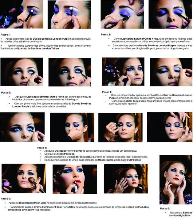 Tutorial make roxo - Blog da Priscilla