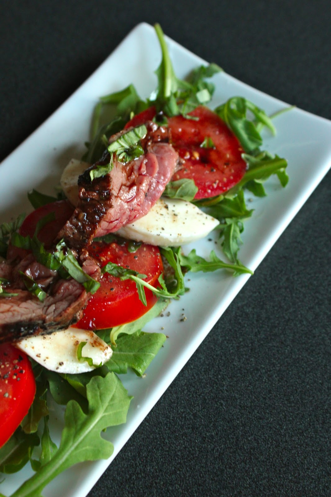 Carey On Lovely: Caprese Steak Salad