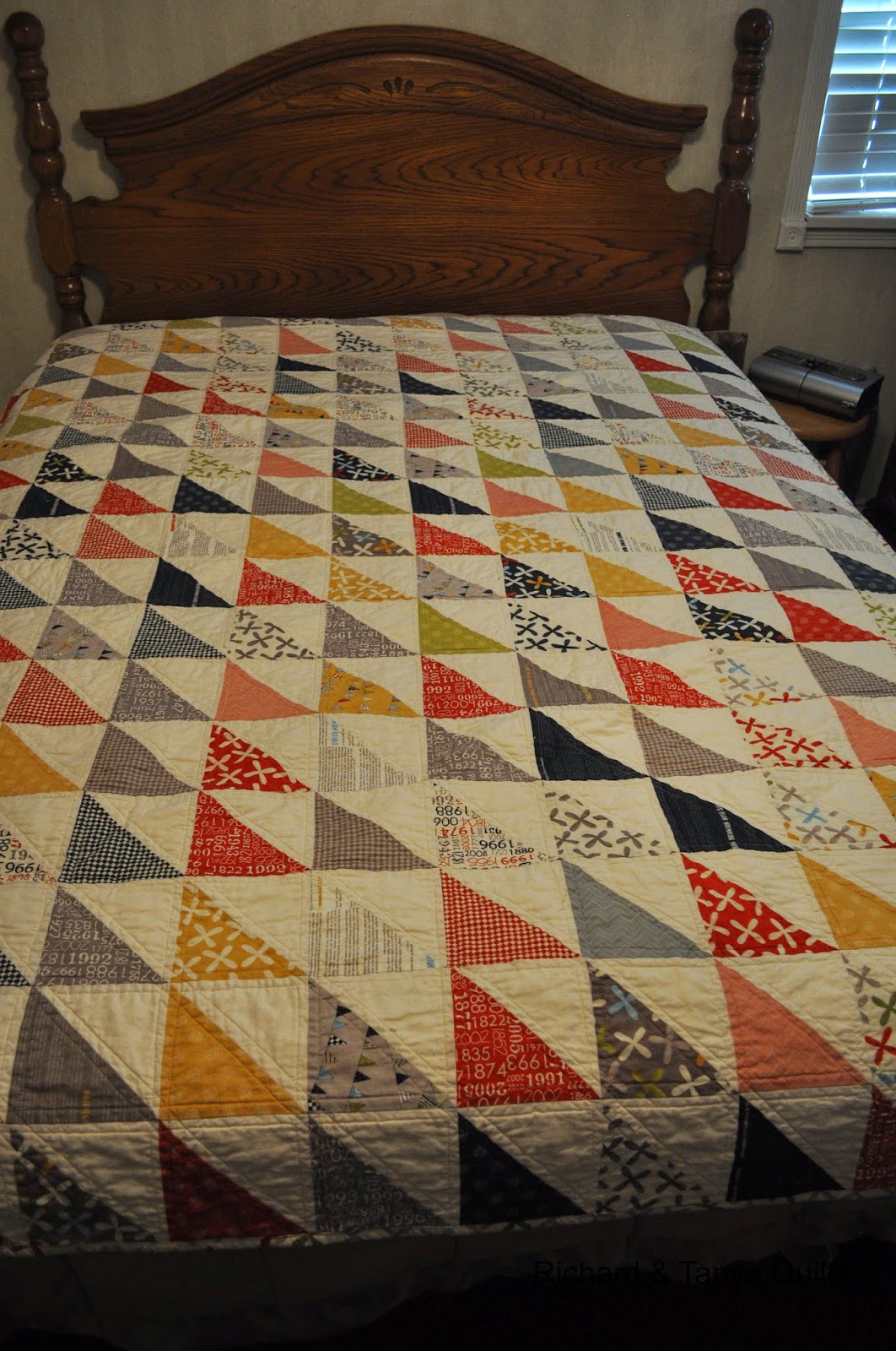 Richard And Tanya Quilts Custom HST Twin Size Quilt From Reunion richard-and-tanya-quilts-custom-hst-twin-size-quilt-from-reunion