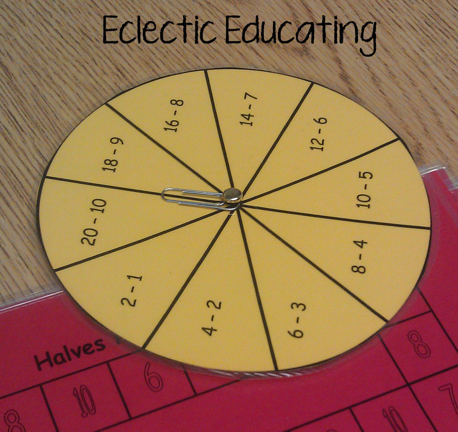 Eclectic Educating: Subtracting Halves
