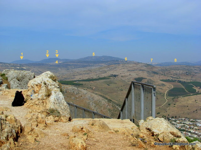 THROUGH THE LAND OF ISRAEL III: Settlements of Galilee from Arbel Cliffs.