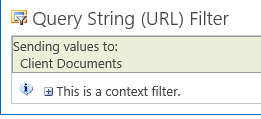 More SharePoint: The Query String (URL) Filter Connections