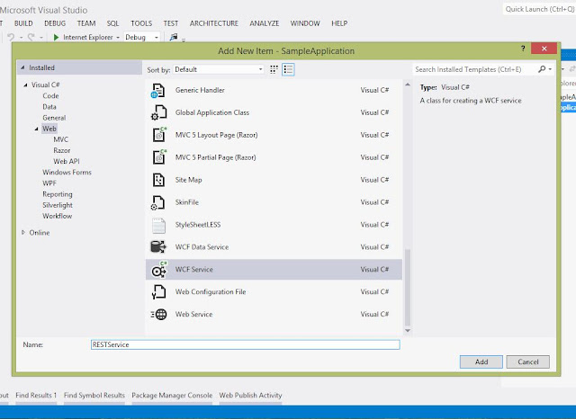 .netfreak: RESTful API using WCF Services