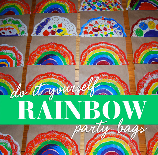At home with Ali: Rainbow party bags