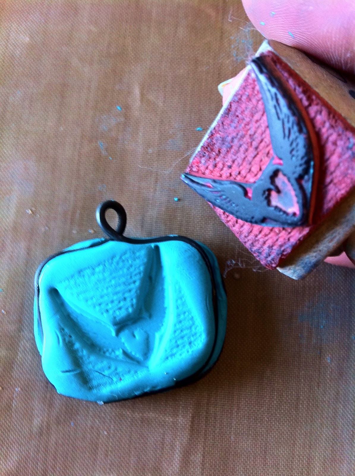 Art as Usual: Clay and Wire Flying Heart Pendant Tutorial