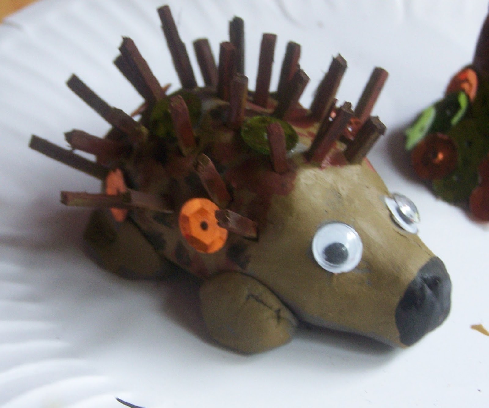 James&May Arts and Crafts Blog: Children's Clay Hedgehog's James&May Arts and Crafts Blog: Children's Clay Hedgehog's