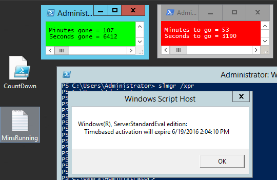 Uptime/Countdown PowerShell Script Uptime/Countdown PowerShell Script