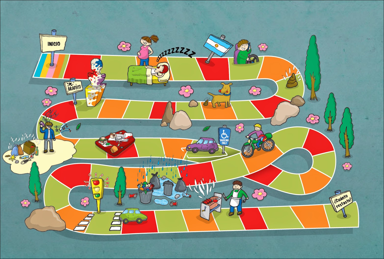 Ilustrador Alexiev Gandman: Bocetos de ilustración para el tablero del ...