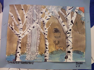 PPPS Elementary Art Rooms: Birch Tree Landscape Watercolor Paintings ...
