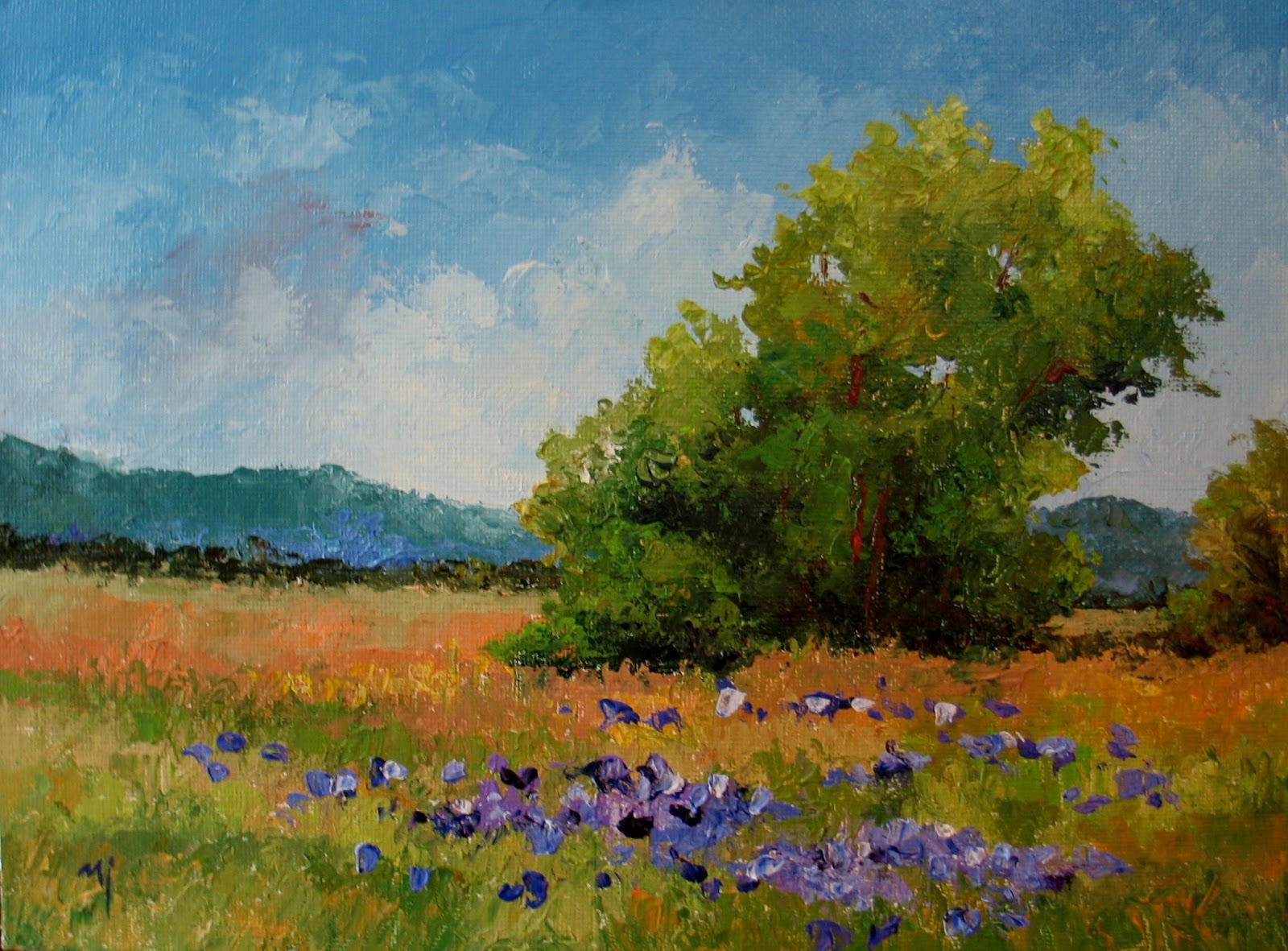 Nel s Everyday Painting Field Flowers Acrylics SOLD nel-s-everyday-painting-field-flowers-acrylics-sold
