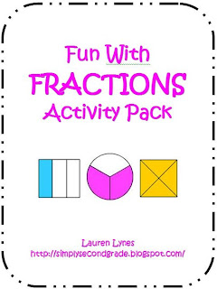 Simply Second Grade: Fun With Fractions Pack!
