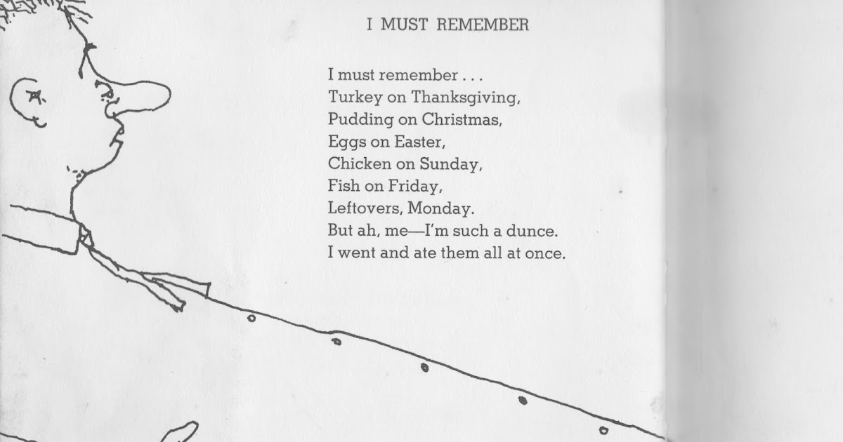 Shel Silverstein Rocks!: I Must Remember.