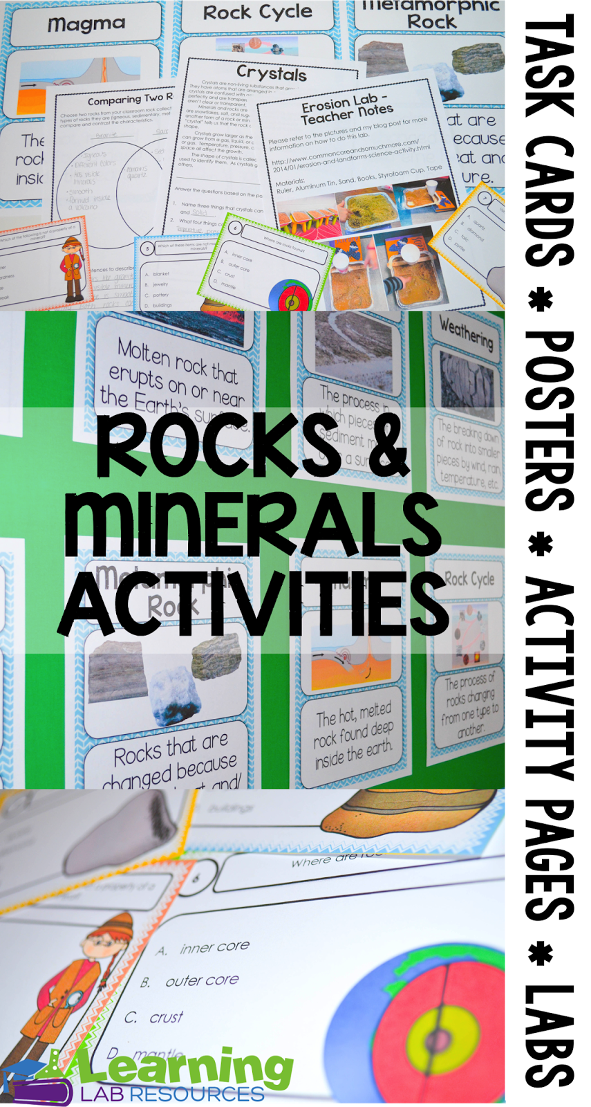 Rocks and Minerals Activities and Anchor Chart | Learning Lab Resources ...