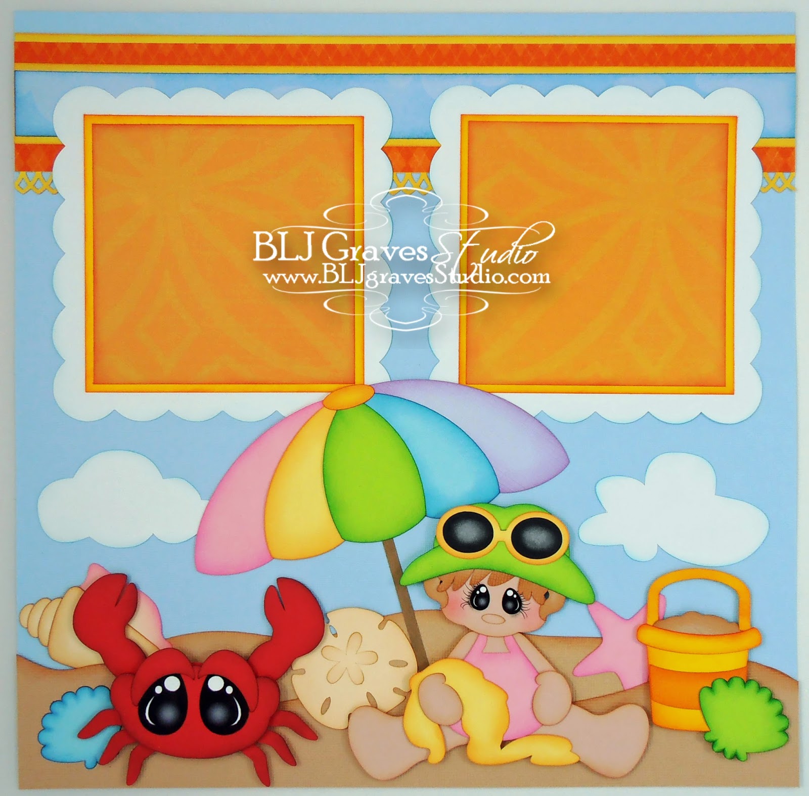 BLJ Graves Studio Beach Vacation Scrapbook Pages blj-graves-studio-beach-vacation-scrapbook-pages