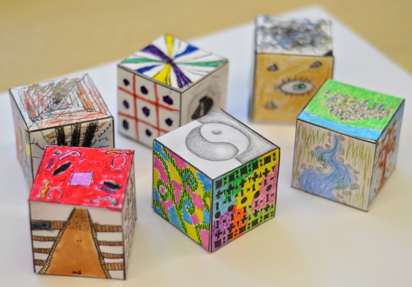 The New Hope Art Gallery: Middle School Art: Elements of Art and Principles of Design Cubes