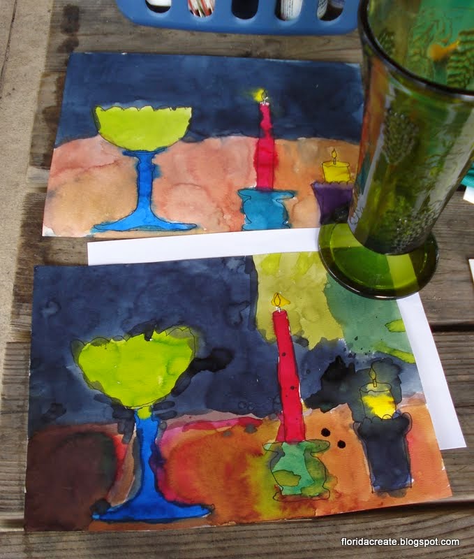 floridacreate: Watercolor Still Life Weaving