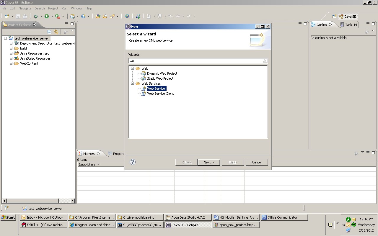 Learn and shine: Axis Webservice implemenation with Eclipse