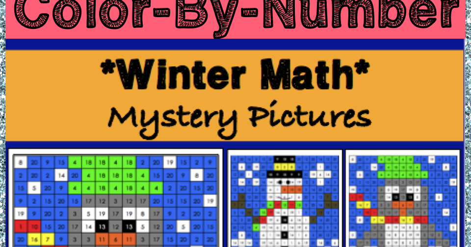 The Best of Teacher Entrepreneurs: WINTER MATH COLOR-BY-NUMBER ...