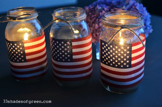 33 Shades of Green: 4th of July Lanterns - DIY