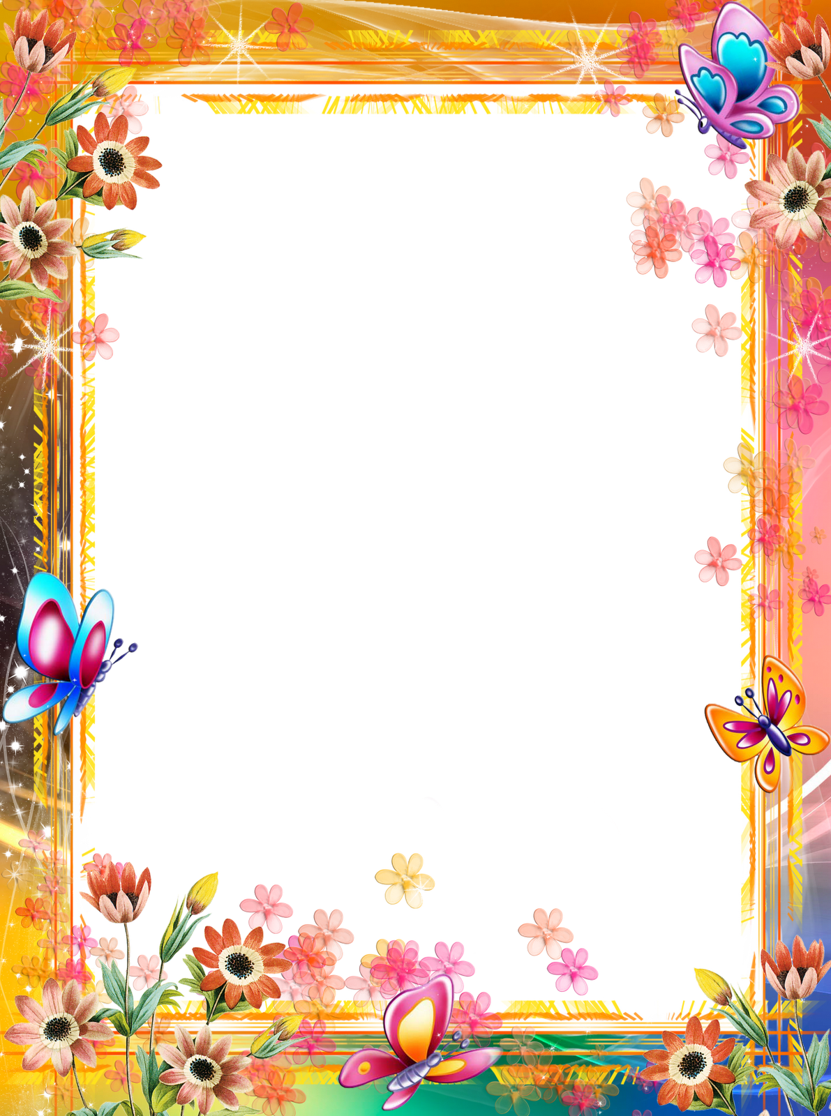 Frames de flores - Imagui