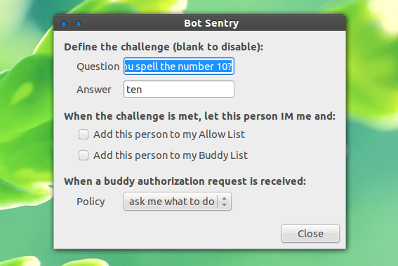 Stop IM Spam Bots In Pidgin With These Two Plugins ~ Web Upd8: Ubuntu / Linux blog
