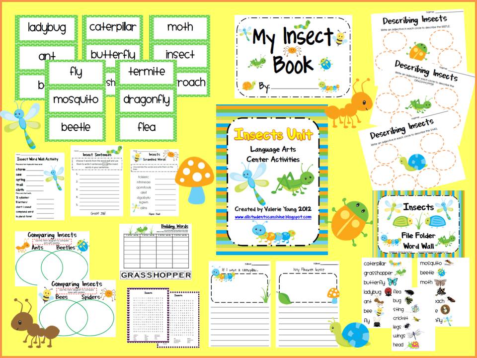Simply Centers: Insects Literacy Pack