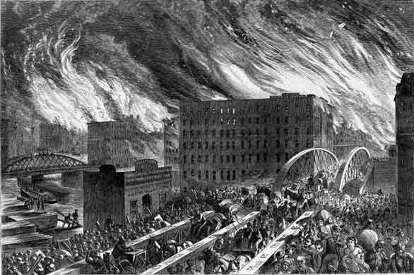 Today in History: OCTOBER 8 = The Great Chicago Fire of 1871