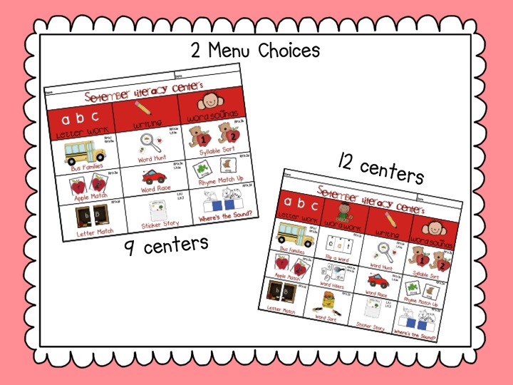 Literacy Centers for Kindergarten (and great for first grade too ...