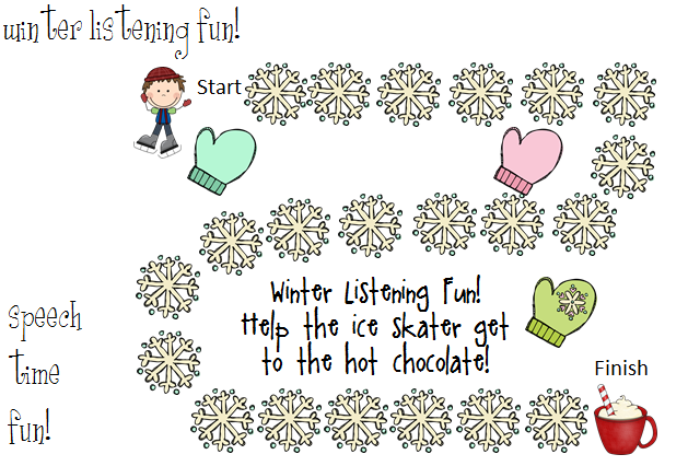 Winter Listening Fun! - Speech Time Fun: Speech and Language Activities
