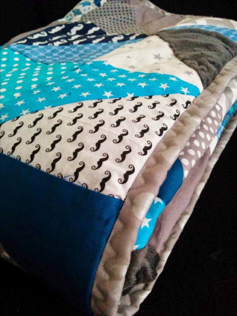 Laisse Luciefer: Tuto Plaid Patchwork (Triangles)